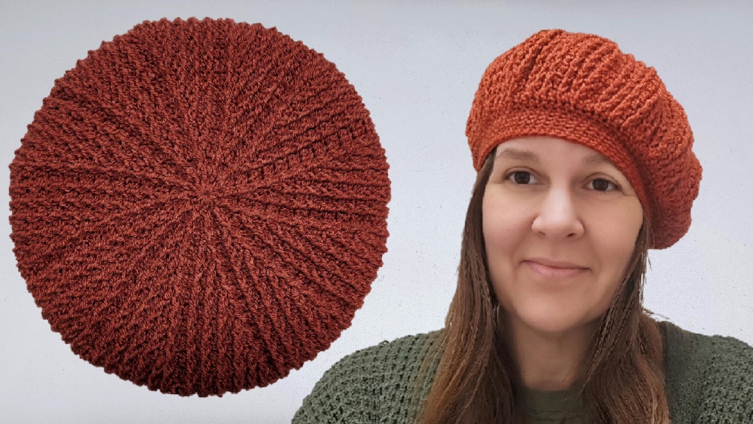 Crochet Beret Style Hat Pattern - Ribbed Beret by Bagoday Crochet ...