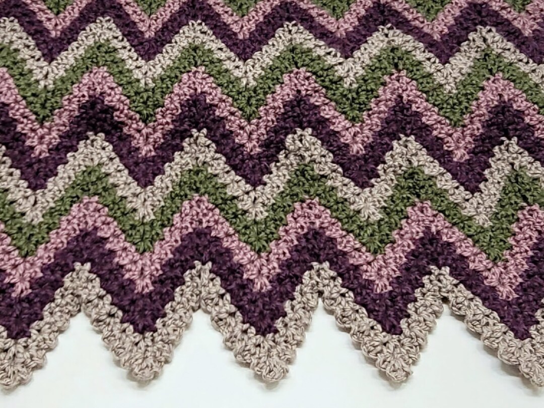 Easy Chevron Crochet Blanket Pattern: Beginner Friendly (digital ...