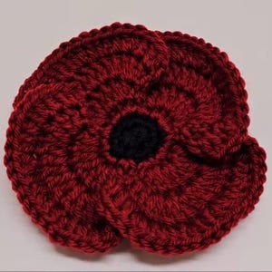Crochet Easy Poppy Flower Pattern by Bagoday Crochet DIGITAL DOWNLOAD ...