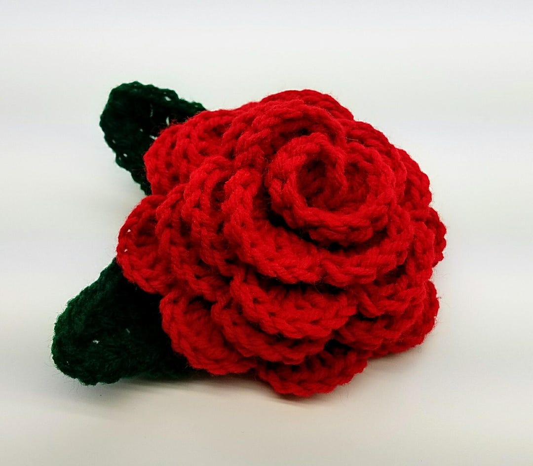 Crochet Rose Pattern: Forever Love Red Rose (digital Download) - Etsy