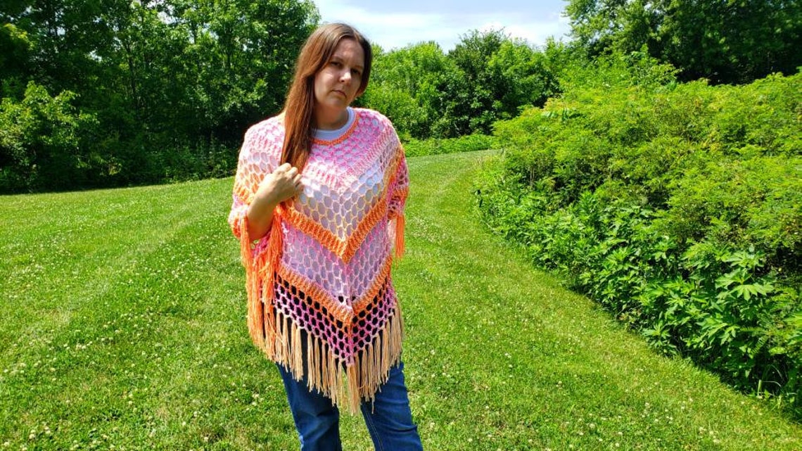 Easy Crochet Summer Poncho Pattern DIGITAL DOWNLOAD ONLY | Etsy