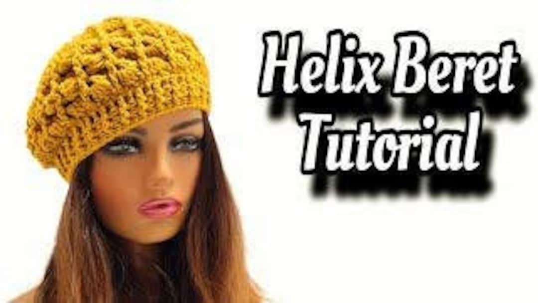 Crochet Helix Beret Pattern: Spiral Hat (digital Download) - Etsy