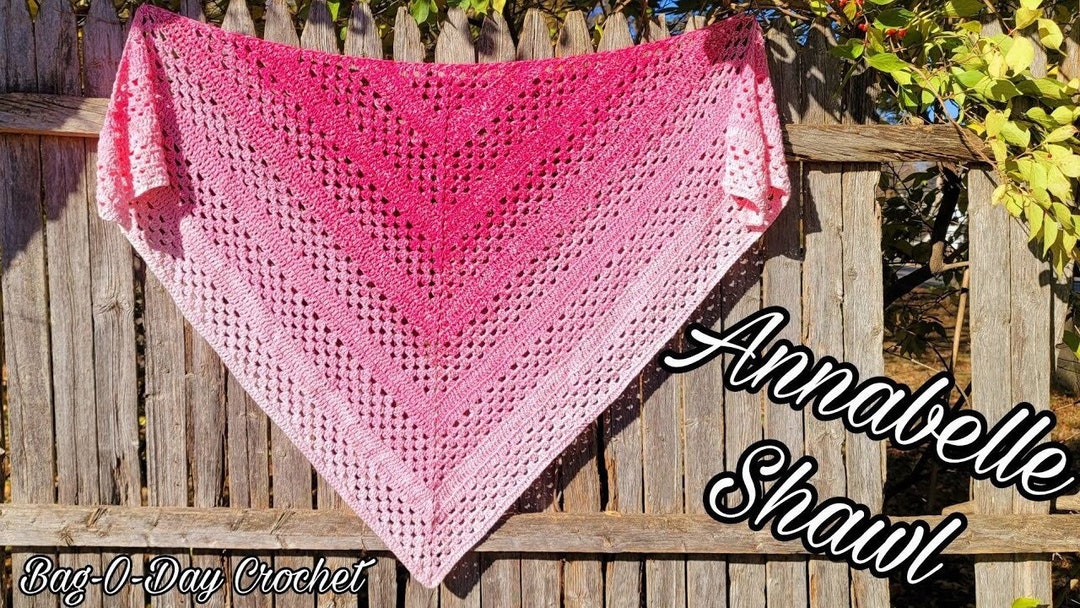 Crochet Annabelle Shawl Crochet Pattern DIGITAL DOWNLOAD ONLY - Etsy