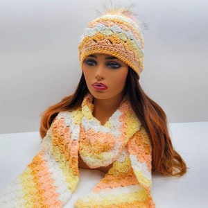 C2c Crochet Hat Scarf Set Pattern 787 DIGITAL DOWNLOAD ONLY - Etsy