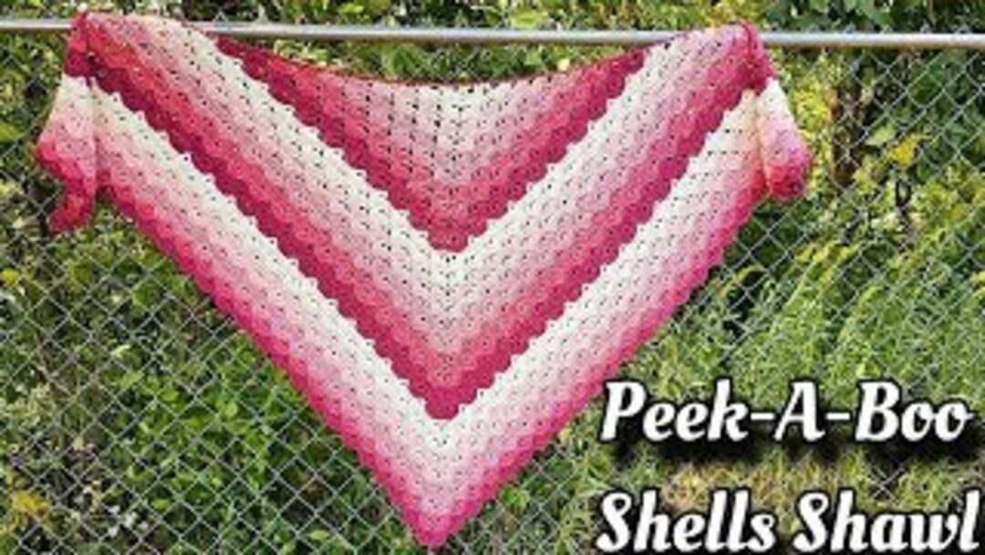 Crochet Peek-a-boo Shells Shawl Pattern DIGITAL DOWNLOAD ONLY - Etsy