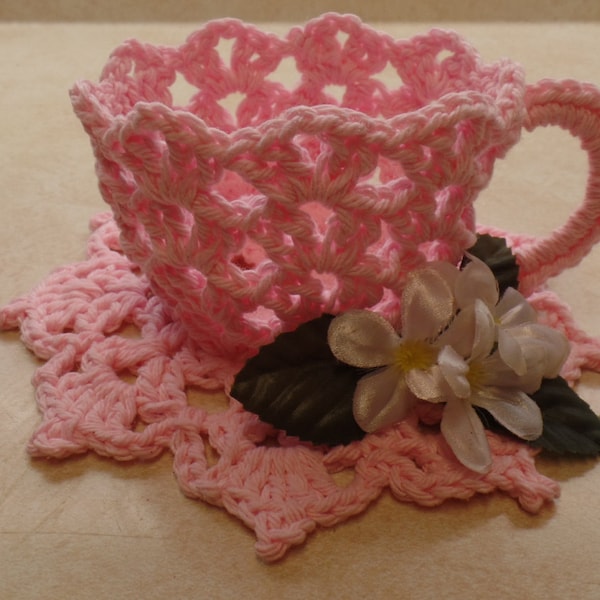Crochet Tea Cup - Etsy