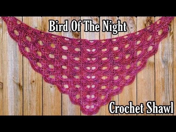 Bird of the Night Shawl Pattern DIGITAL DOWNLOAD ONLY - Etsy