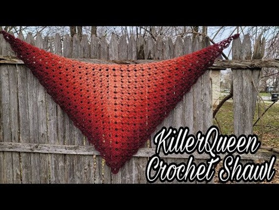 Crochet Shawl Pattern Killer Queen Shawl Bagoday Crochet - Etsy