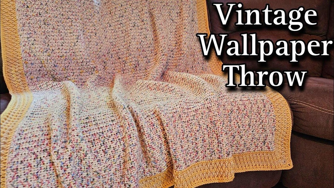 Bagoday Crochet Pattern Vintage Wallpaper Throw DIGITAL DOWNLOAD ONLY ...