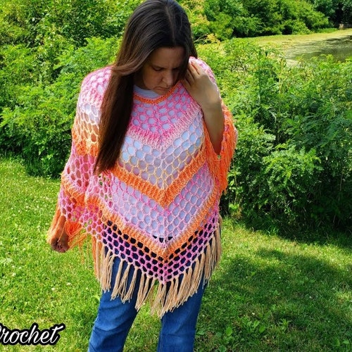 CROCHET PATTERN Wickedly Hooded Pocket Shawl PATTERN | Etsy