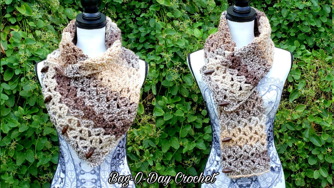 How to Crochet a Cowl Scarf Easy Crochet Pattern "the Snickerdoodle ...