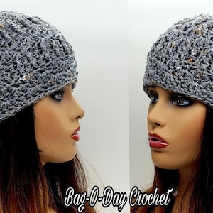 Super Textured Beanie Hat Crochet Pattern 582 DIGITAL DOWNLOAD - Etsy