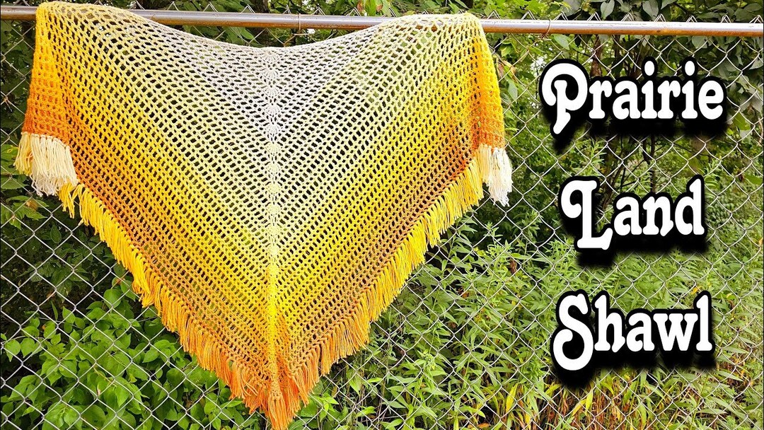 Bagoday Crochet Pattern Prarie Land Shawl DIGITAL DOWNLOAD ONLY - Etsy
