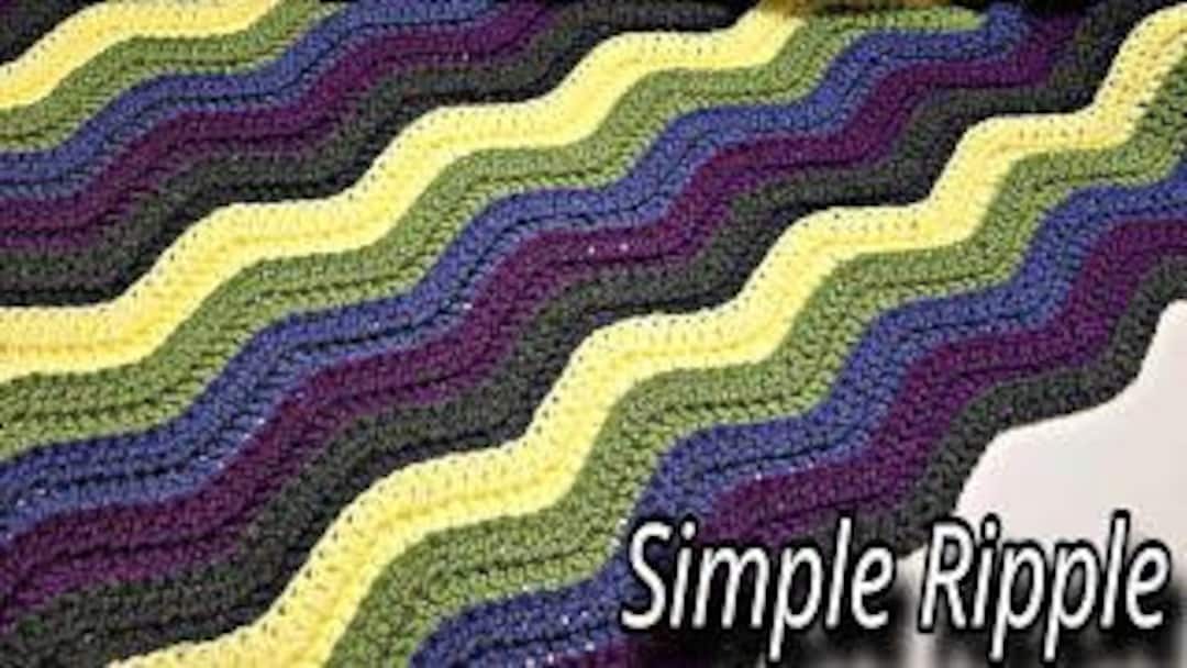 Crochet Easy Ripple Chevron Blanket Pattern - Simple Ripple by Bagoday ...
