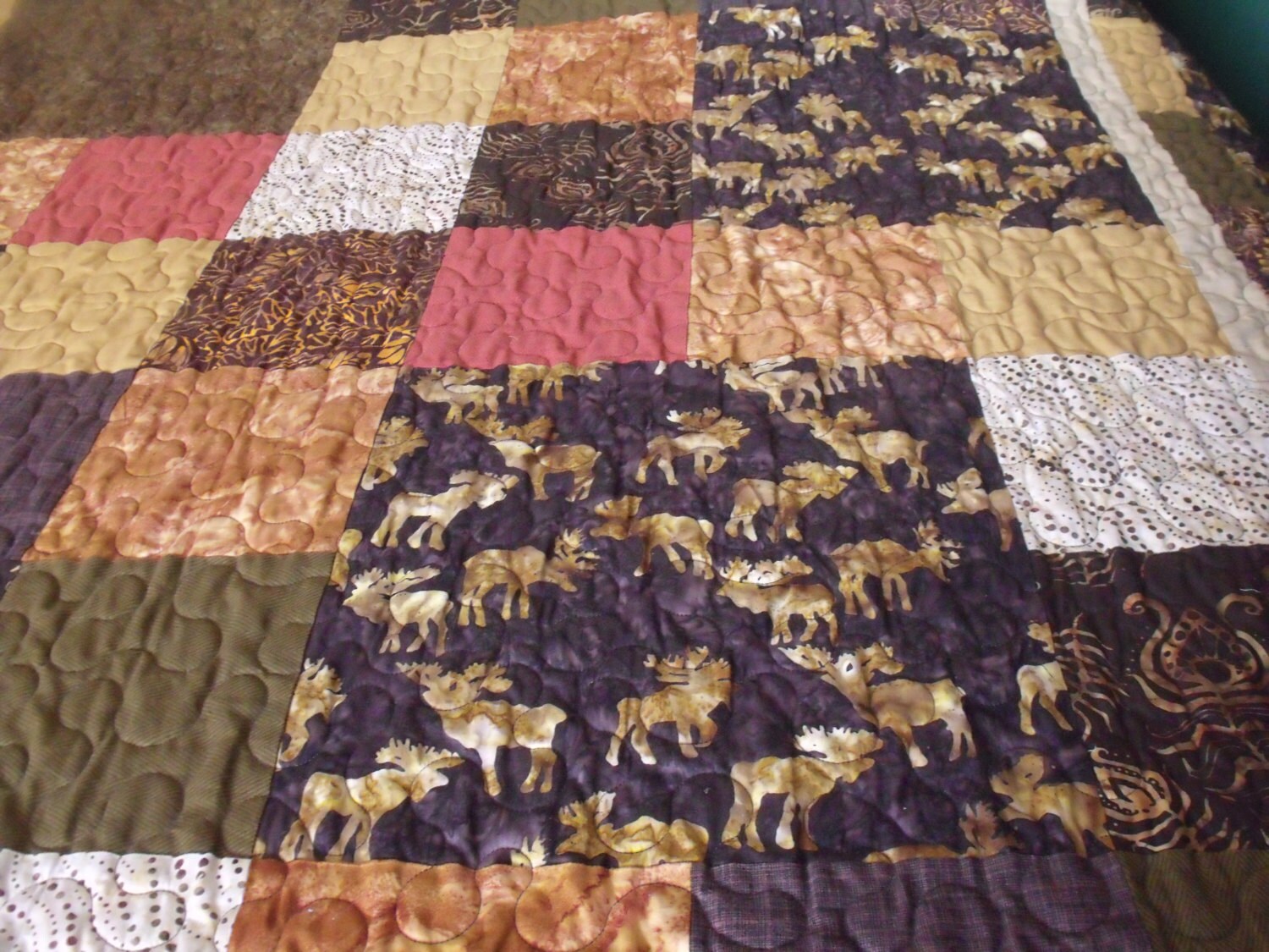 Batik Quilt - Handmade Quilt - Full Size - Unique - Etsy