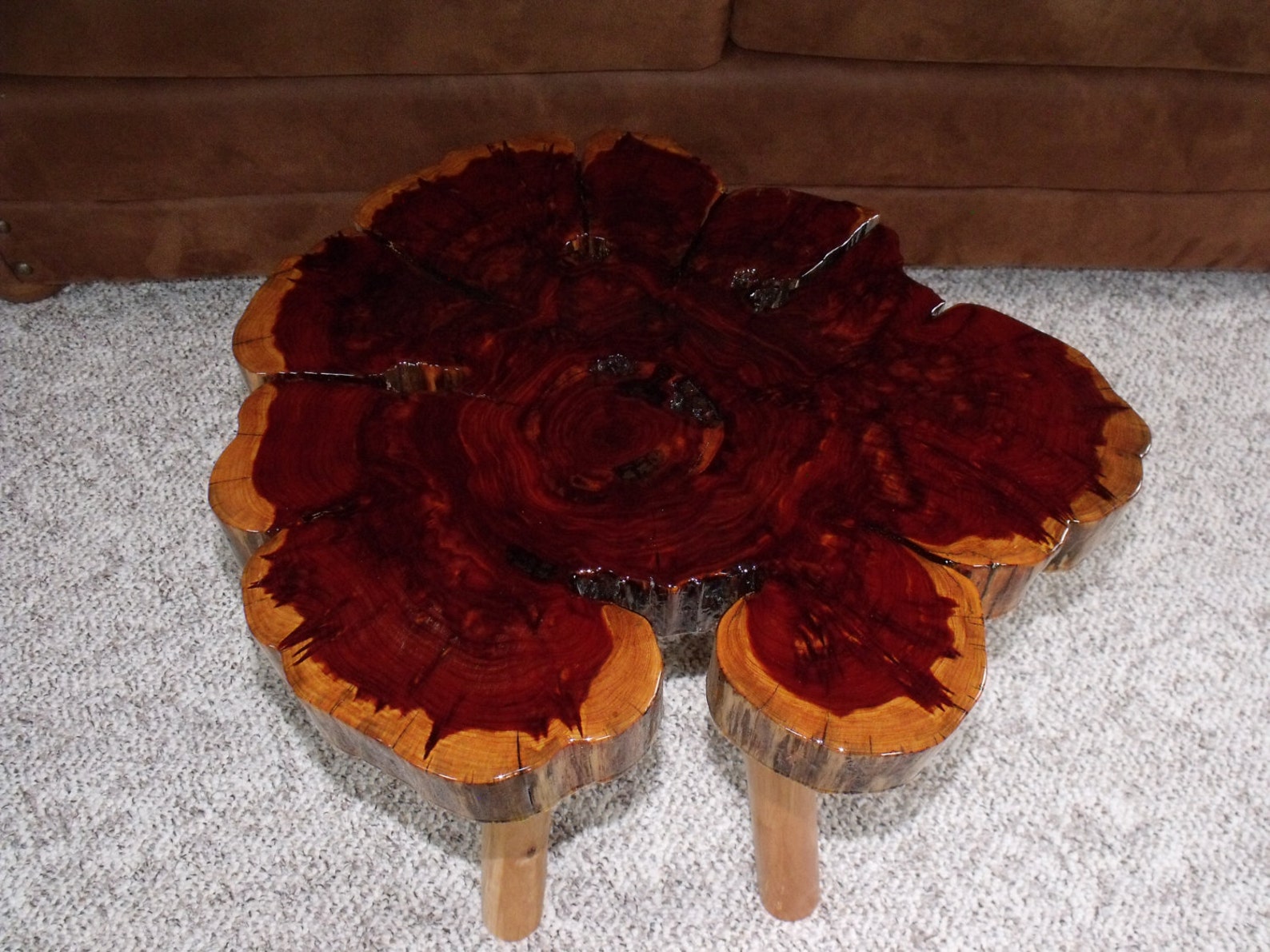 Cedar Table Top - Log Table Top - Live Edge Table Top - Etsy