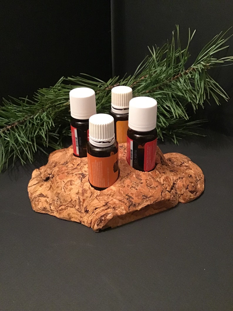 Essential Oils Stand - Essential Oil Display - Pine Burl Stand - Etsy