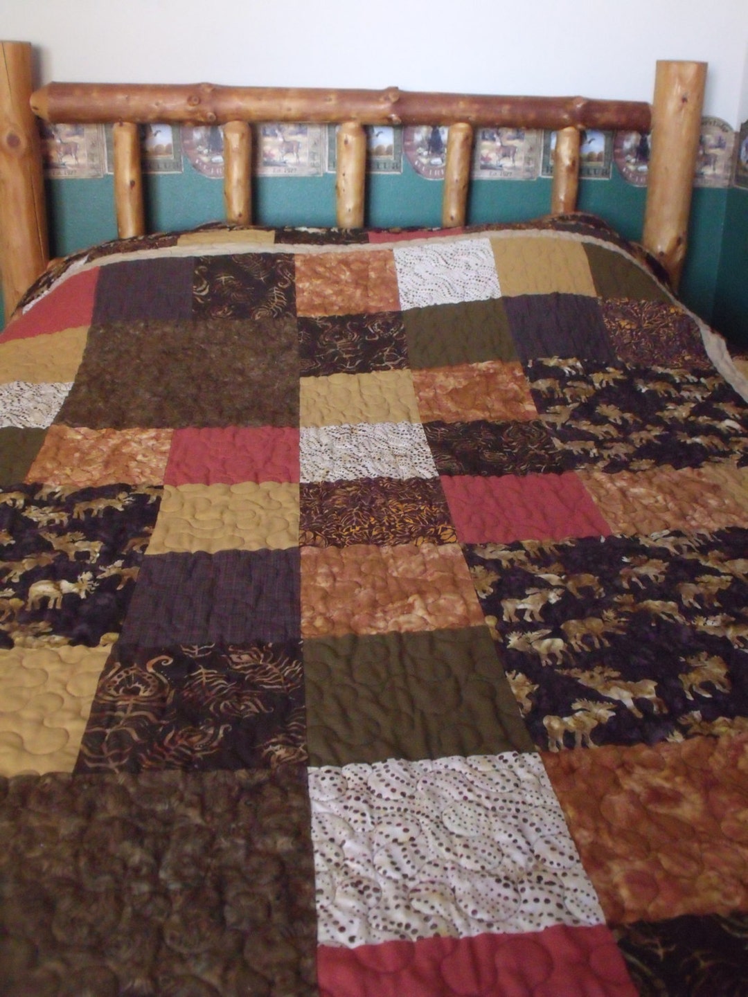 Batik Quilt - Handmade Quilt - Full Size - Unique - Etsy