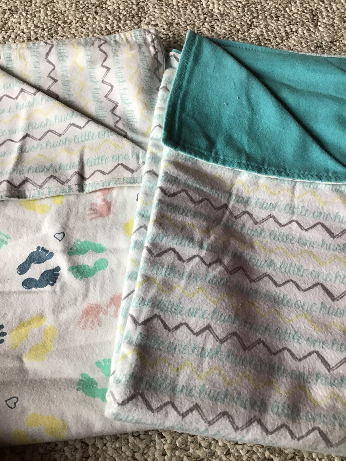 2 Blanket Set-receiving Blanket Set- Baby Blanket Set- Flannel Blanket ...