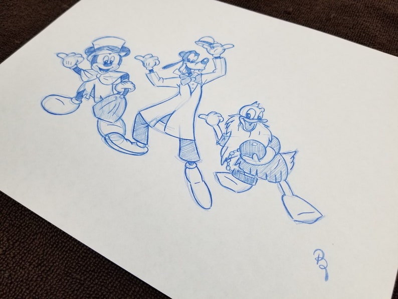 Disney World-disneyland-haunted Mansion-mickey Mouse Goofy - Etsy