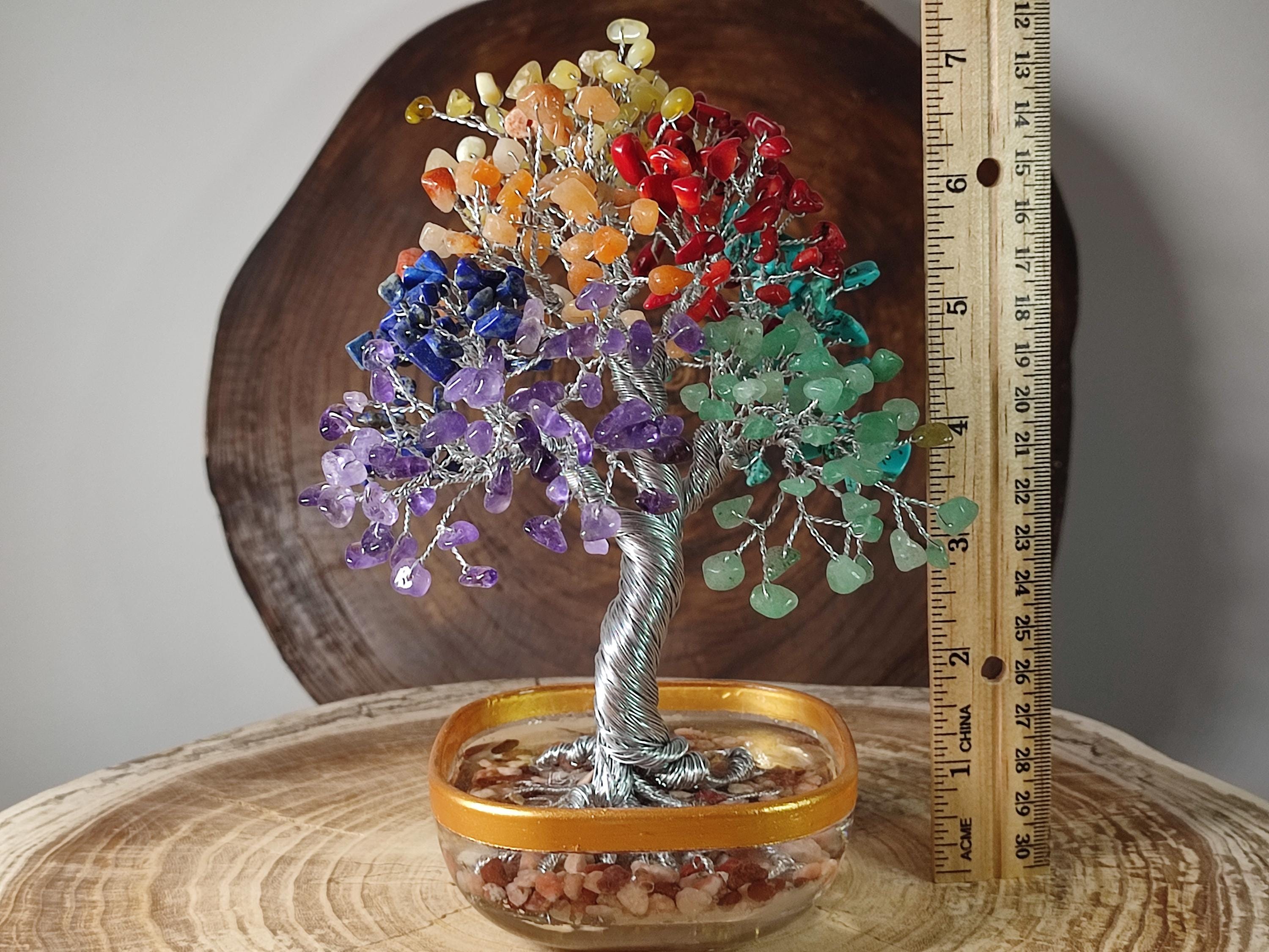 Tree of Life. Gemstone. Tree. Tree of Life. Home Decor. Bonsai. Chakra ...