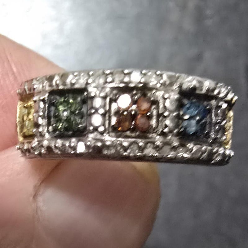 Colored Diamond Ring - Etsy
