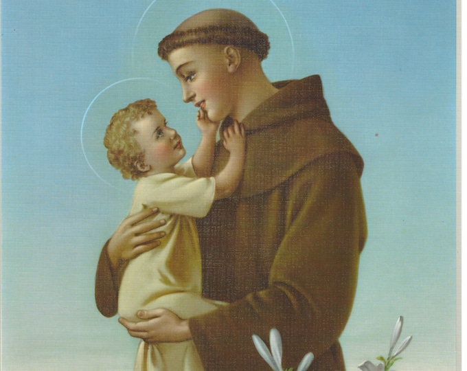 Saint Anthony of Padua With the Child Jesus Art Print Picture - 8" X 10 ...