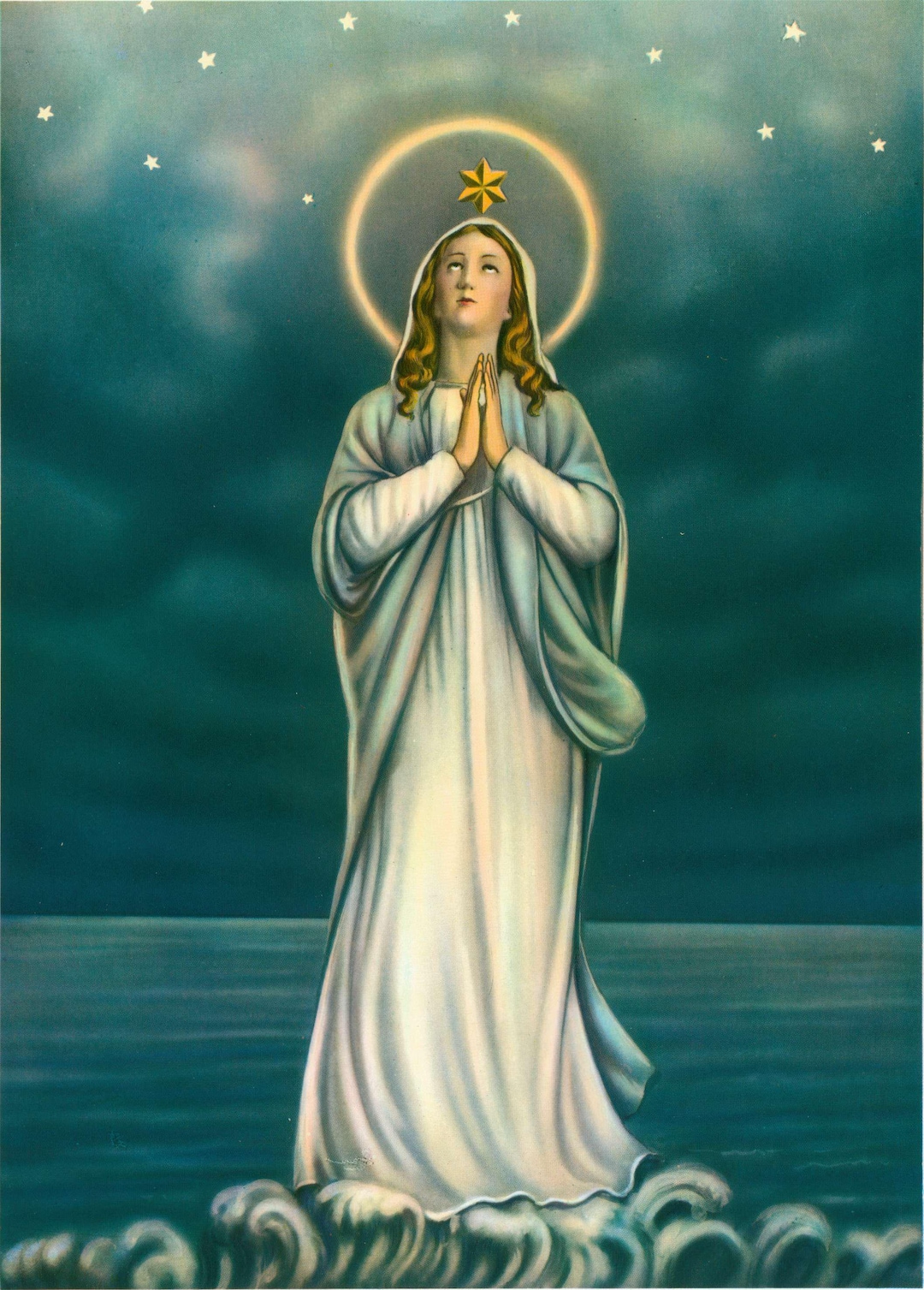 Stella Maris Virgin Mary Star of the Sea Picture Catholic Art Print - 7 ...