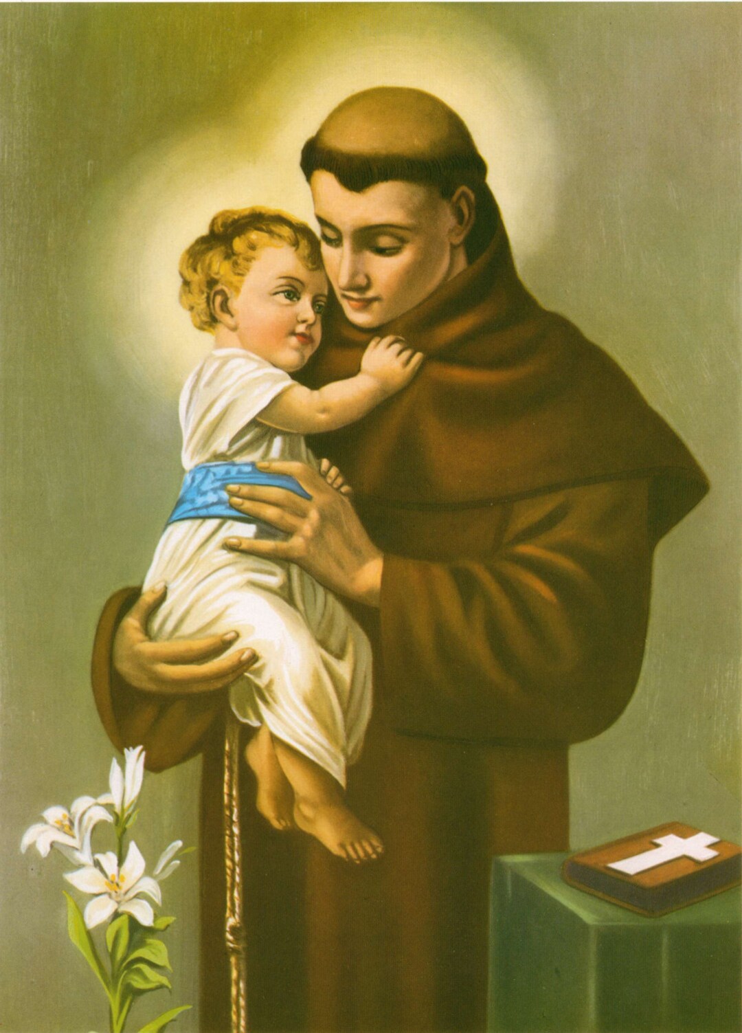 Saint Anthony of Padua With the Child Jesus Catholic Art Print Picture ...