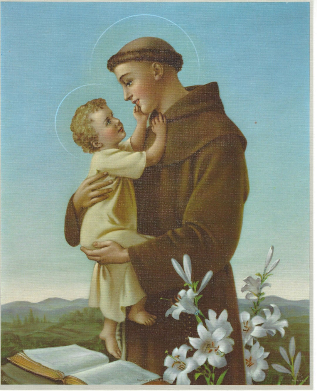 Saint Anthony of Padua With the Child Jesus Art Print Picture - 8" X 10 ...