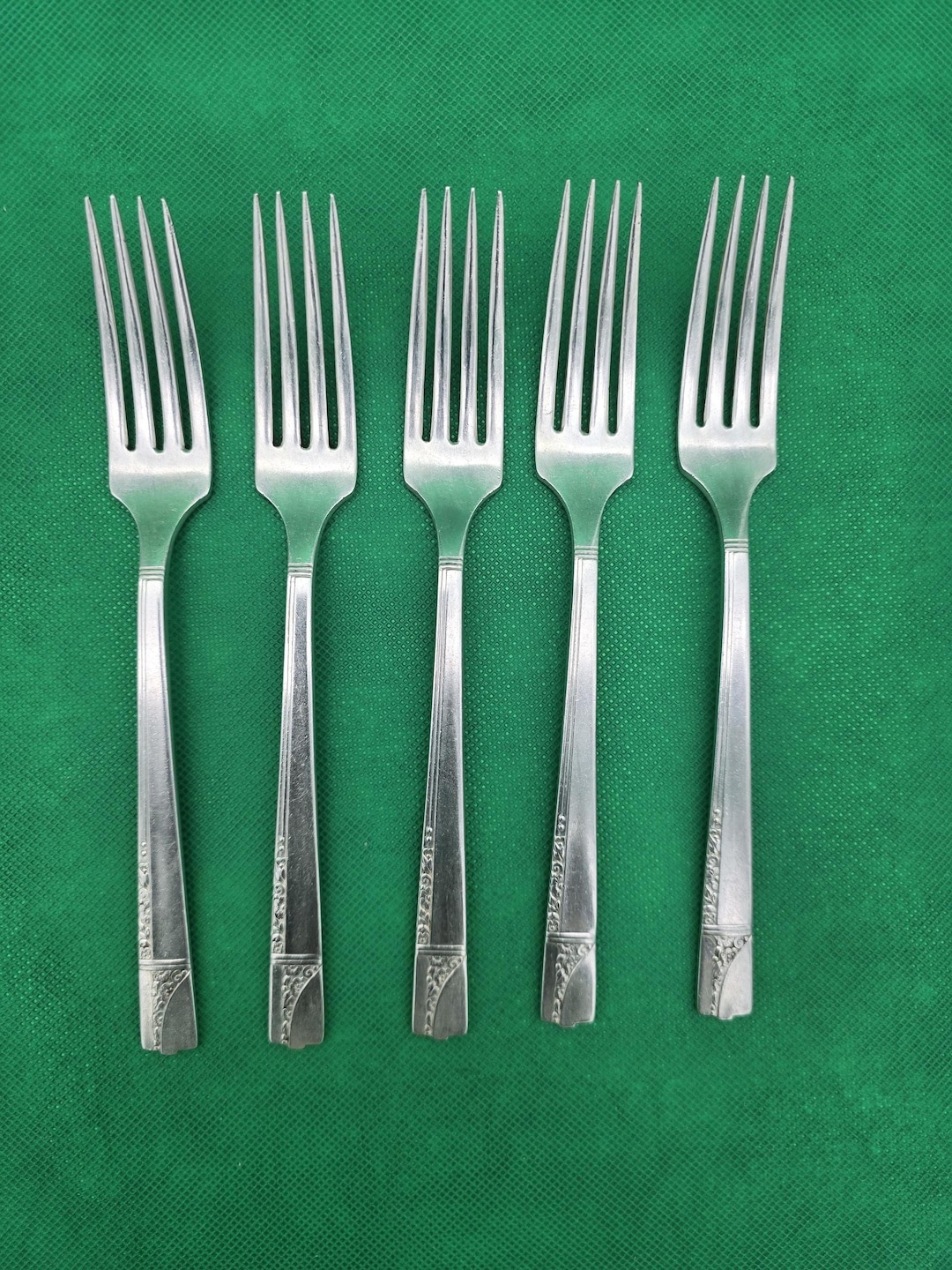 1937 Nobility Plate Caprice Pattern Consisting of 5 Dinner Forks of ...