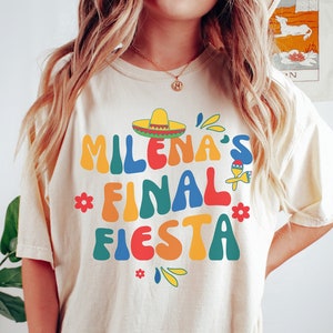 Personalized Final Fiesta Bachelorette Party Shirts, Retro Fiesta Squad ...