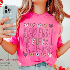 Pickleball Valentine Shirt, Cute Pickleballer Tshirt, Pickleball Player ...
