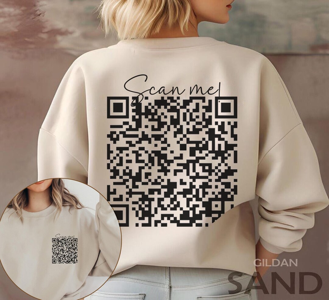 1965 QR Code Sweatshirts for Women, Vintage 60th Birthday QR Code ...