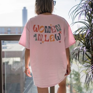 Retro Women in Law Shirt, Female Lawyer T-shirt, Law School Tee, Cute ...