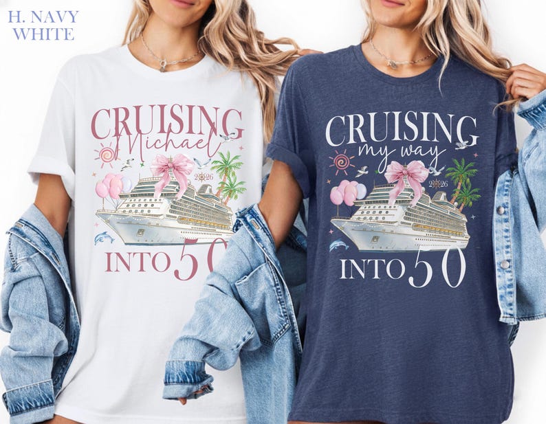 Personalized 50th Birthday Cruise 2026 Shirt, Custom Family Cruise ...