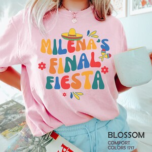 Personalized Final Fiesta Bachelorette Party Shirts, Retro Fiesta Squad ...