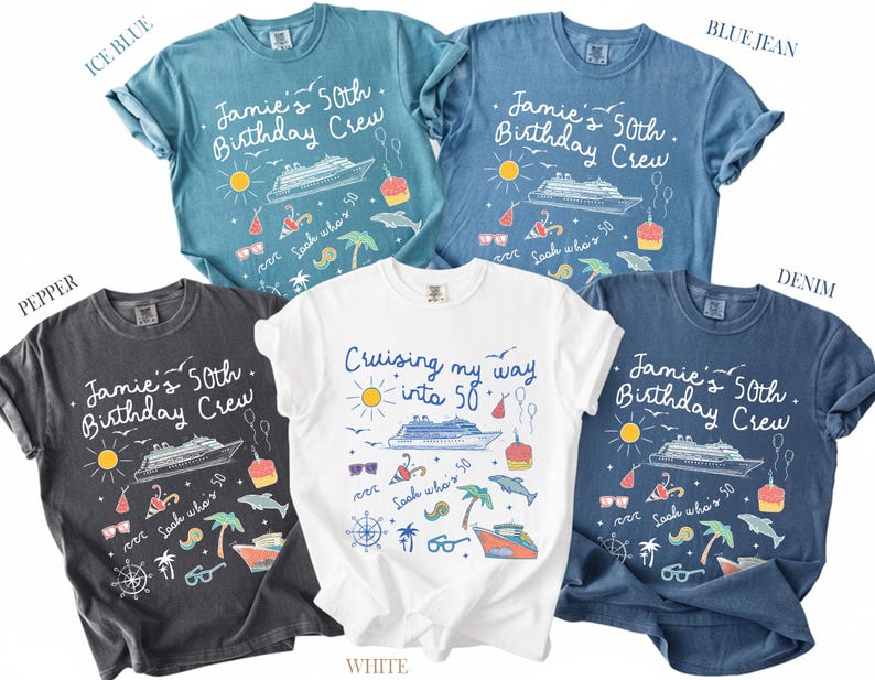 Personalized 50th Birthday Cruise 2026 Shirt, Custom Family Cruise ...