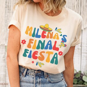 Personalized Final Fiesta Bachelorette Party Shirts, Retro Fiesta Squad ...