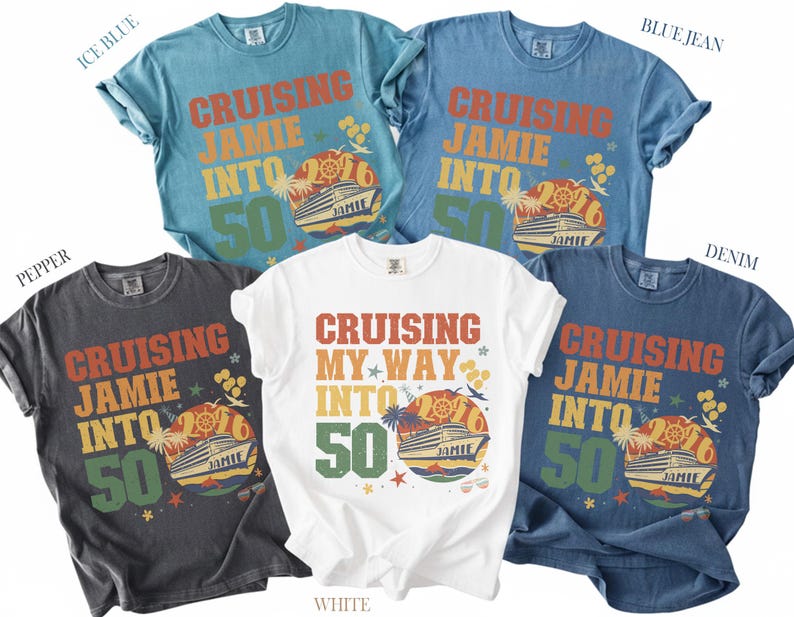 Personalized 50th Birthday Cruise 2026 Shirt, Custom Family Cruise ...