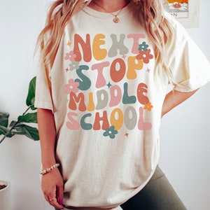 Fifth Grade Graduation Shirt, Next Stop Middle School Shirt, Retro 5th ...