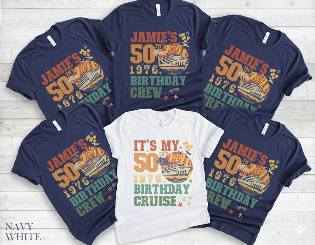 Personalized 50th Birthday Cruise 2026 Shirt, Custom Family Cruise ...