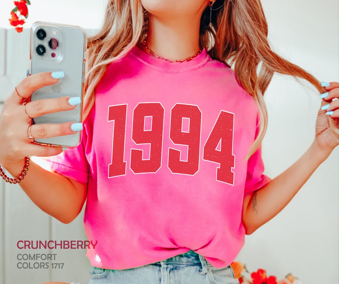 Vintage 1994 Shirts for Women, Pink 30th Birthday Shirt, Custom 1994 ...