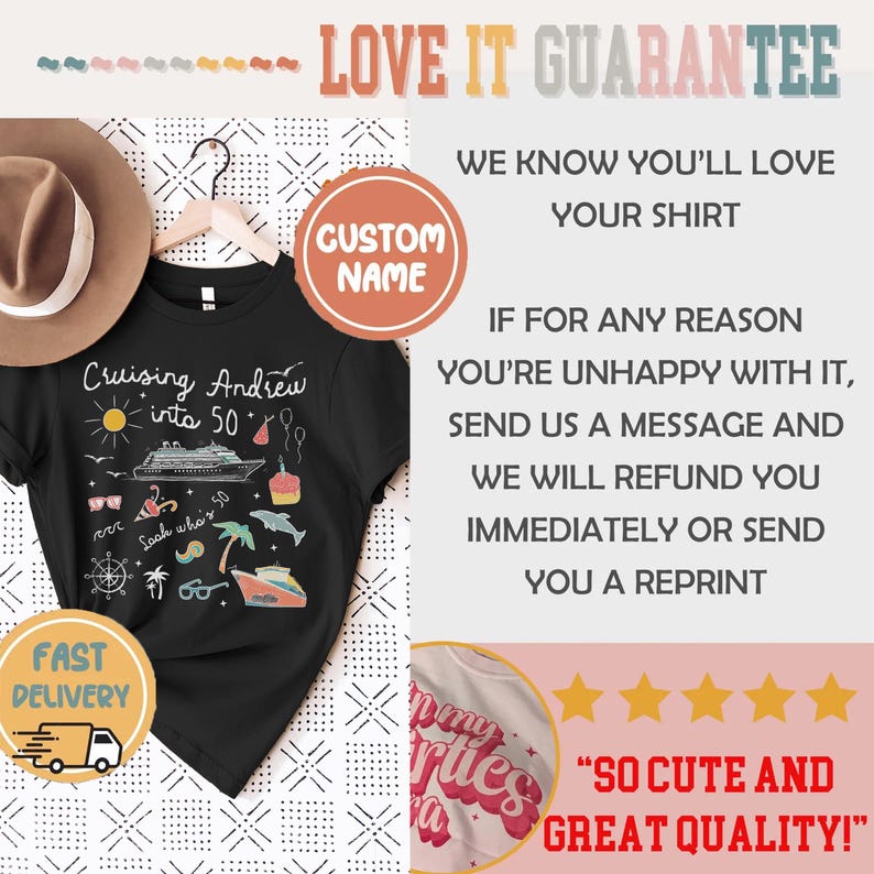 Personalized 50th Birthday Cruise 2026 Shirt, Custom Family Cruise ...