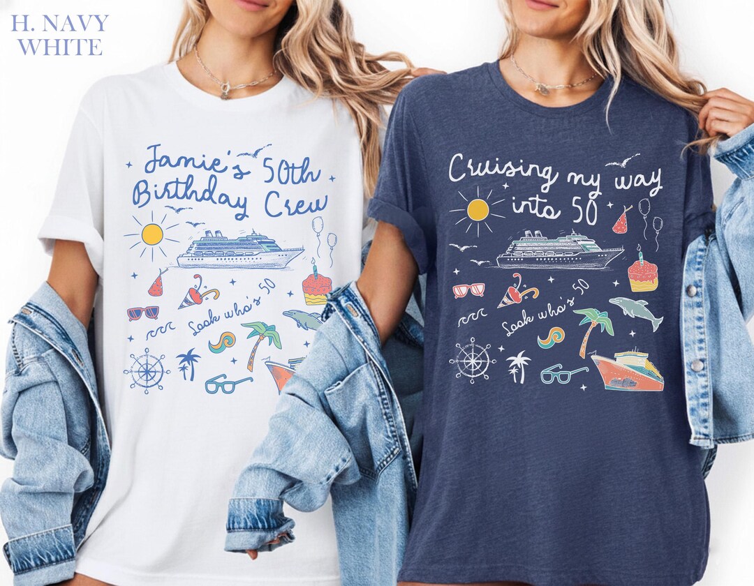 Personalized 50th Birthday Cruise 2026 Shirt, Custom Family Cruise ...