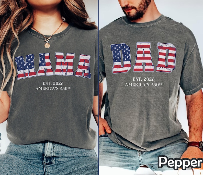 Couples 4th of July Pregnancy Announcement Shirt, America USA 250th ...