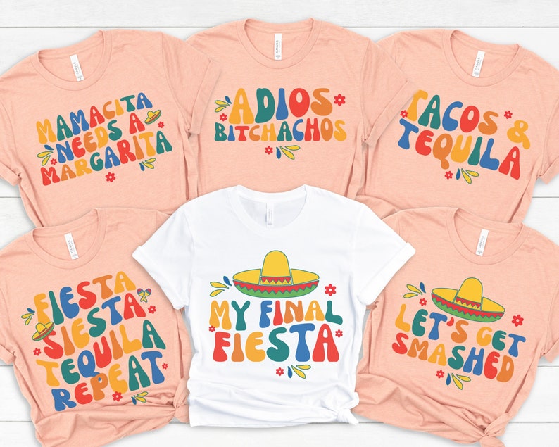 Final Fiesta Bachelorette Party Shirts Nacho Average Bride - Etsy