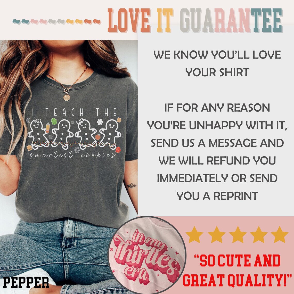 Teacher Gingerbread Man Shirt, Comfort Colors® Christmas Team Shirt ...