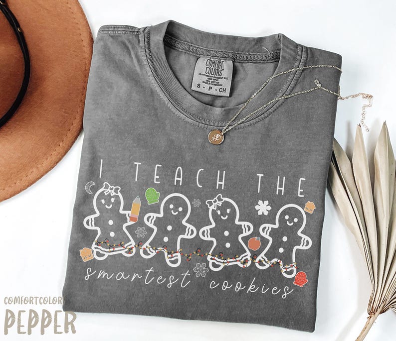 Teacher Gingerbread Man Shirt, Comfort Colors® Christmas Team Shirt ...