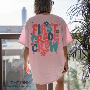 Retro First Grade Teacher Shirt, 1st Grade Teacher Shirt for First Day ...
